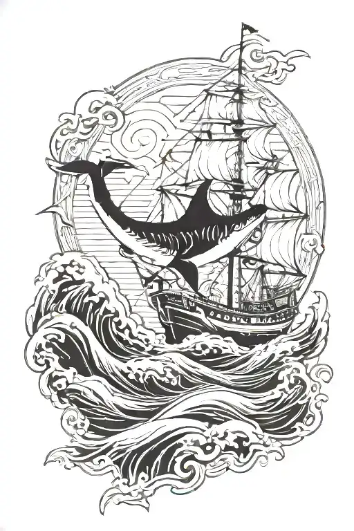 957+ Ship In Waves Tattoo Ideas - BlackInk AI