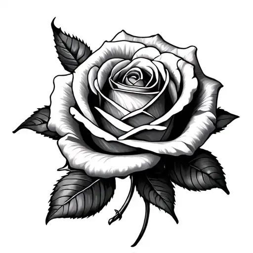 1017+ Fine Line Rose Tattoo Ideas - BlackInk AI