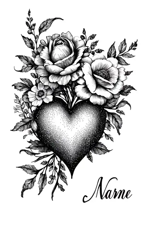 5351+ Heart And Name Tattoo Ideas - BlackInk AI