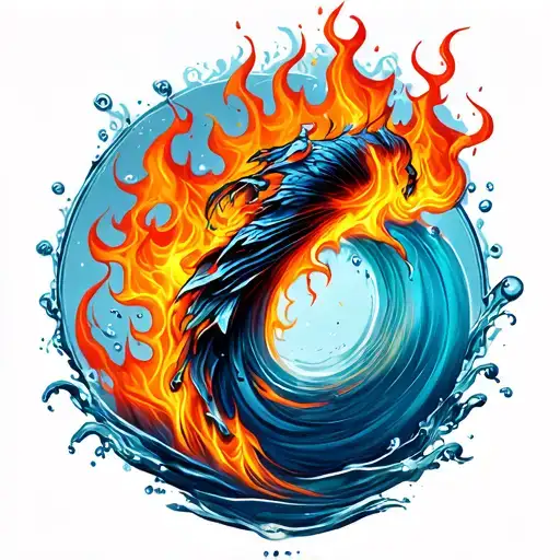 2272+ Fire And Water Tattoo Ideas in 2025 - BlackInk AI