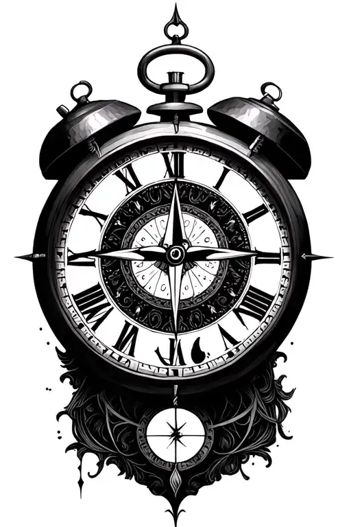 2511+ Compass And Clock Tattoo Ideas in 2025 - BlackInk AI