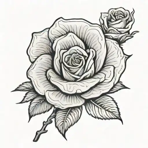 6570+ Rose And Name Tattoo Ideas - BlackInk AI