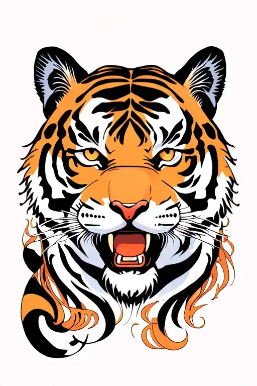 1707+ Tiger Face Tattoo Ideas - BlackInk AI