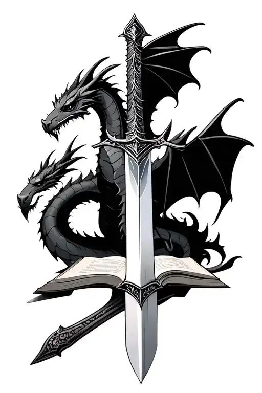 2206+ Dragon With Books Tattoo Ideas in 2025 - BlackInk AI