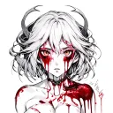 Anime "Draw A Sketch Of Albeda, From The Anime..." Tattoo - BlackInk AI