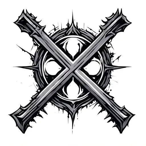 125+ Cyber Sigilism Cross Tattoo Ideas in 2025 - BlackInk AI