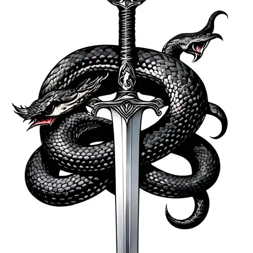 950+ Snake Around Sword Tattoo Ideas in 2025 - BlackInk AI