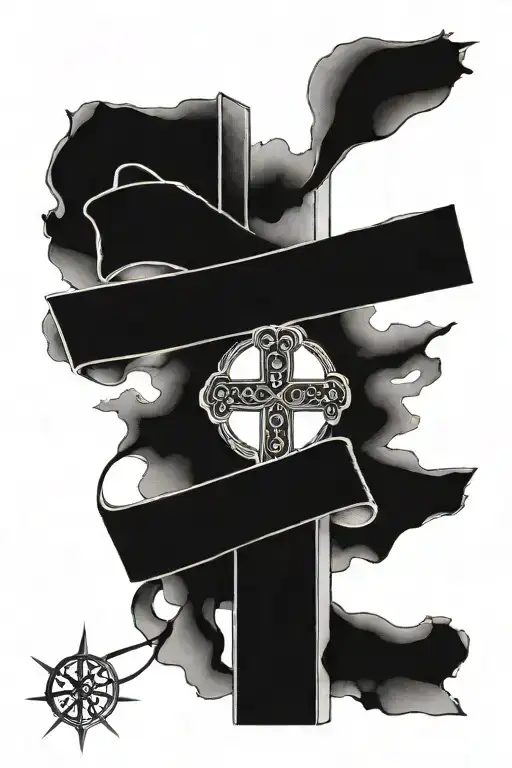 2239+ Cross With Words Tattoo Ideas in 2025 - BlackInk AI