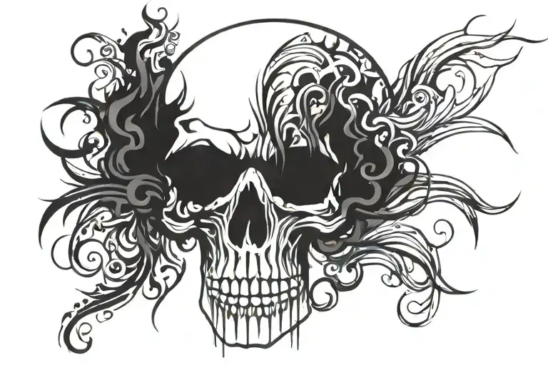 2583+ Skulls In Smoke Tattoo Ideas - BlackInk AI