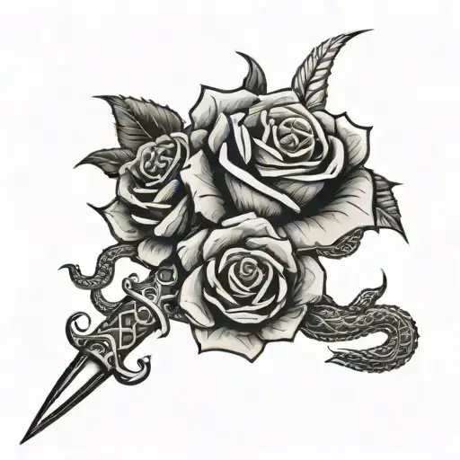 1465+ Snake Dagger Tattoo Ideas - BlackInk AI