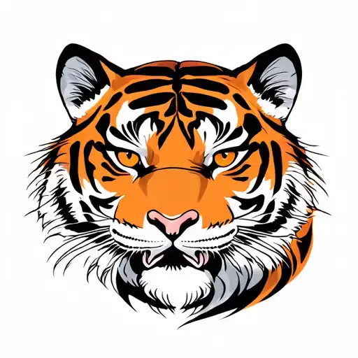 1707+ Tiger Face Tattoo Ideas - BlackInk AI