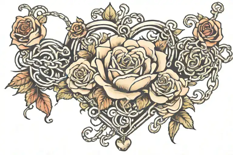 4906+ Heart Rose Tattoo Ideas - BlackInk AI