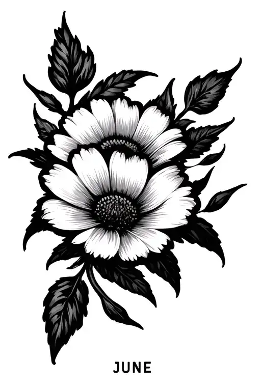 3425+ June Birth Flower Tattoo Ideas - BlackInk AI