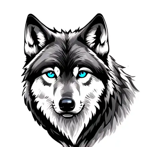 1770+ Wolf With Blue Eyes Tattoo Ideas in 2025 - BlackInk AI