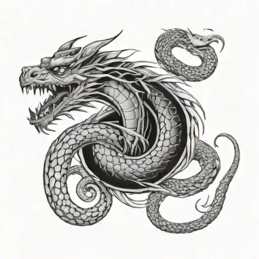 2112+ Dragon Snake Tattoo Ideas in 2025 - BlackInk AI