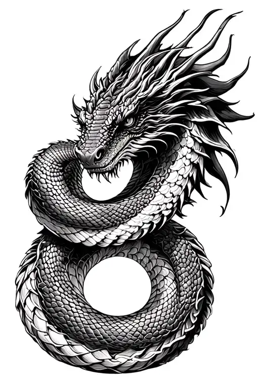 2112+ Dragon Snake Tattoo Ideas in 2025 - BlackInk AI
