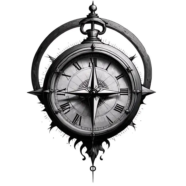 2511+ Compass And Clock Tattoo Ideas in 2025 - BlackInk AI