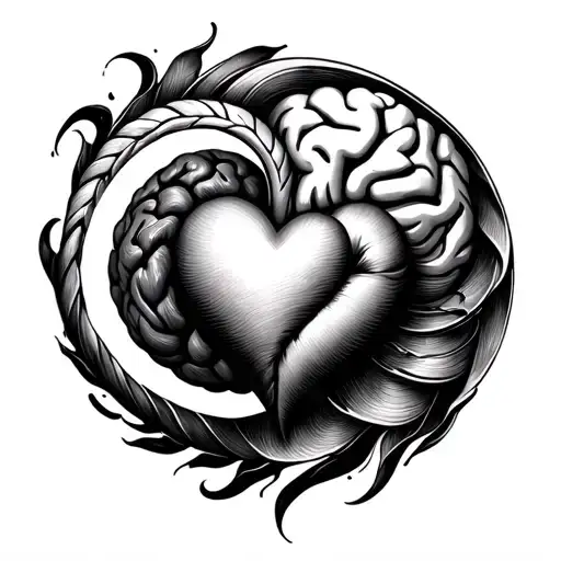 2534+ Brain And Heart Tattoo Ideas in 2025 - BlackInk AI