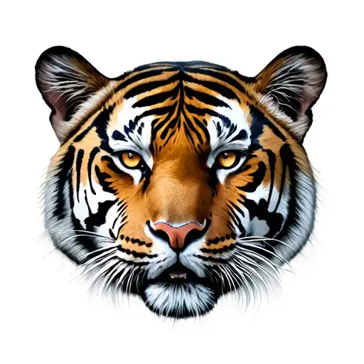 1707+ Tiger Face Tattoo Ideas - BlackInk AI