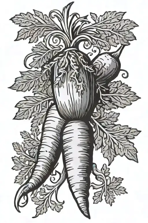 281+ Carrot Tattoo Ideas in 2025 - BlackInk AI