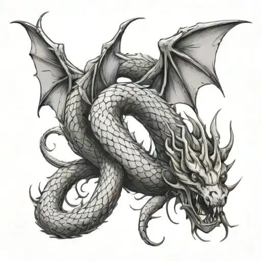 2112+ Dragon Snake Tattoo Ideas in 2025 - BlackInk AI