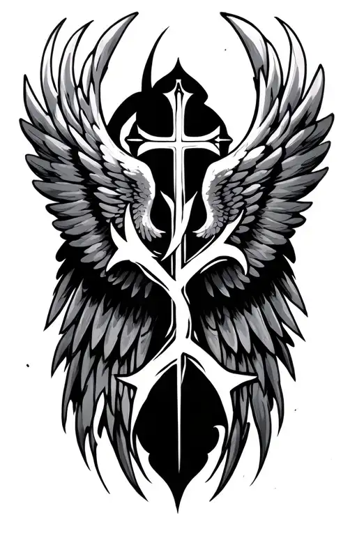 125+ Cyber Sigilism Cross Tattoo Ideas in 2025 - BlackInk AI