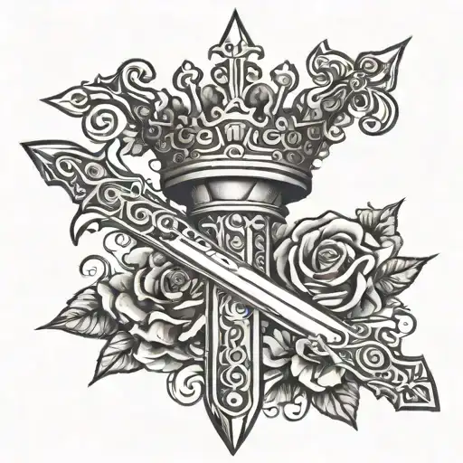 1403+ Crown And Sword Tattoo Ideas in 2025 - BlackInk AI
