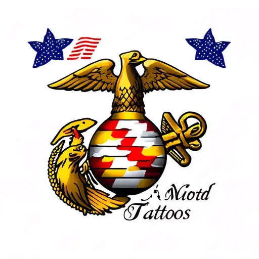 1104+ Marine Corp Tattoo Ideas - BlackInk AI