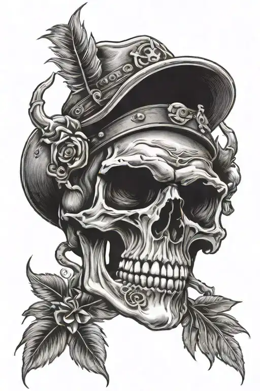 Redneck Skull Tattoos Redneck/hunter Tattoo Design By
