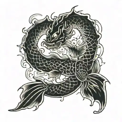 3844+ Black Dragon Tattoo Ideas - BlackInk AI