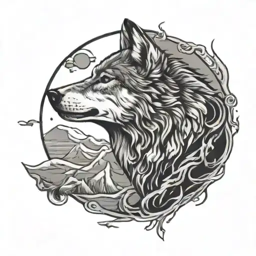 6372+ Wolf Howl Tattoo Ideas - BlackInk AI