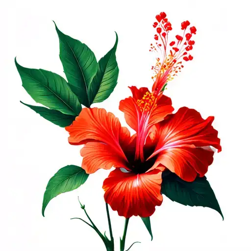 3226+ Red Flower Tattoo Ideas - BlackInk AI