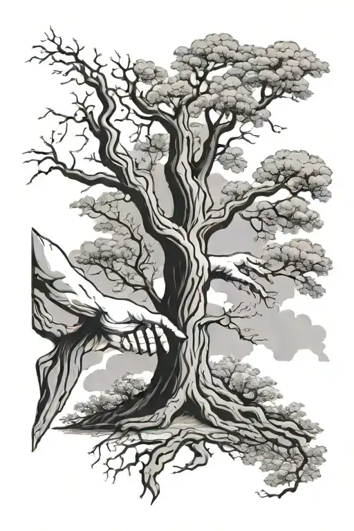 Creation Of Adam Touch And Poison Tree Temporary Tattoo - BlackInk AI