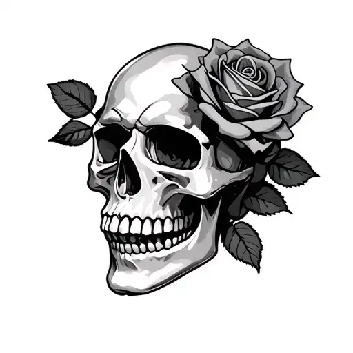 21686+ Rose And Skull Tattoo Ideas in 2025 - BlackInk AI