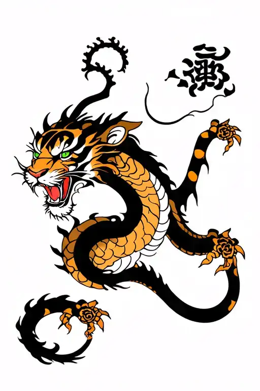 2047+ Tiger And Dragon Tattoo Ideas in 2025 - BlackInk AI