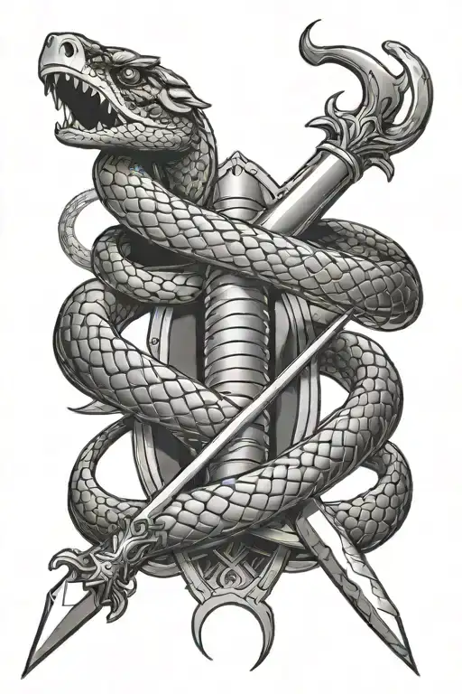 1465+ Snake Dagger Tattoo Ideas - BlackInk AI