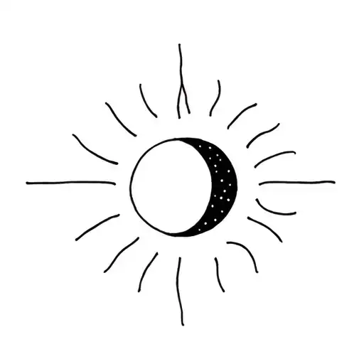 314+ Half Moon Half Sun Tattoo Ideas in 2025 - BlackInk AI