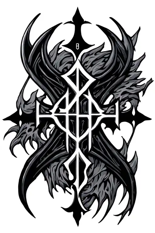 125+ Cyber Sigilism Cross Tattoo Ideas in 2025 - BlackInk AI