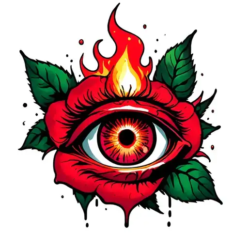 949+ Fire Eye Tattoo Ideas - BlackInk AI