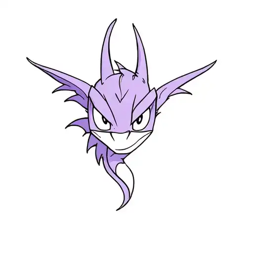 Minimalist "Spyro Head And Wing Half-face By One..." Tattoo - BlackInk AI