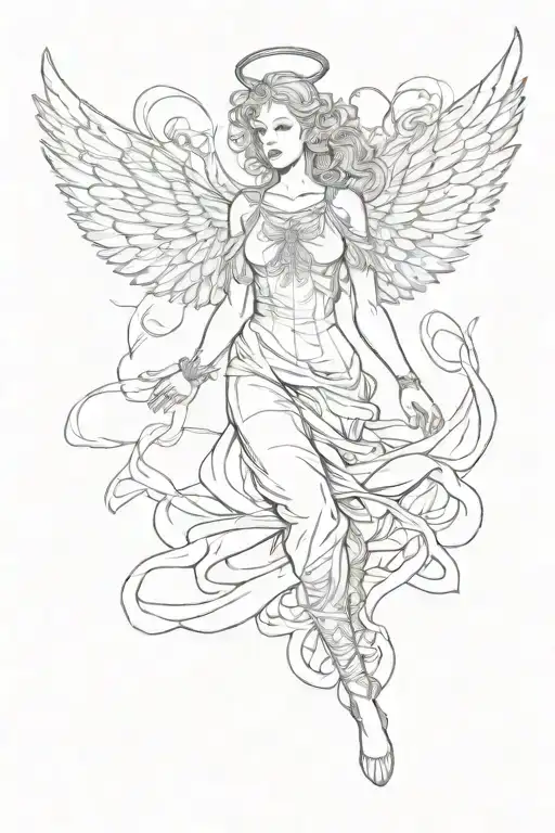 2,061+ Flying Angel Tattoo Ideas in 2025 - BlackInk AI