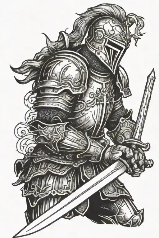 2799+ Knight With Sword Tattoo Ideas in 2025 - BlackInk AI