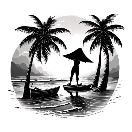 2519+ Beach Scene Tattoo Ideas - BlackInk AI