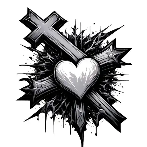 125+ Cyber Sigilism Cross Tattoo Ideas in 2025 - BlackInk AI