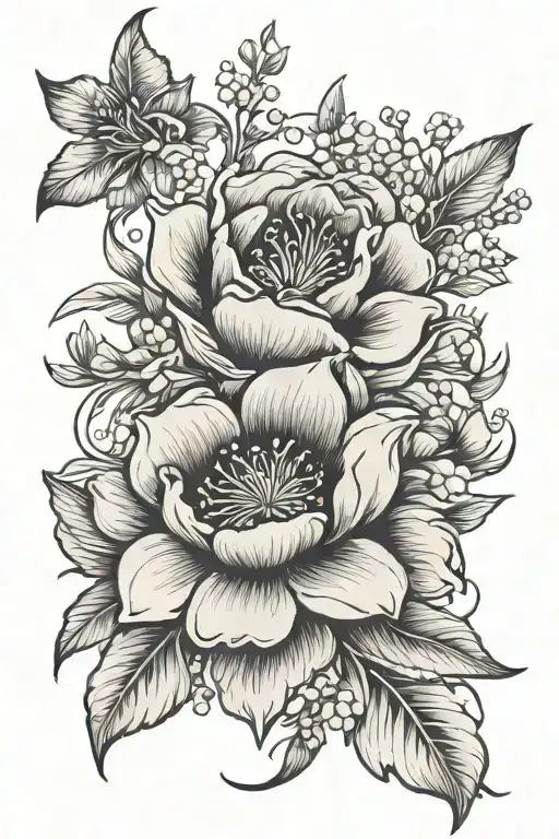 3447+ June Birth Flower Tattoo Ideas - BlackInk AI