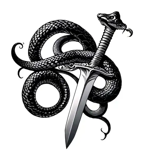 950+ Snake Around Sword Tattoo Ideas in 2025 - BlackInk AI