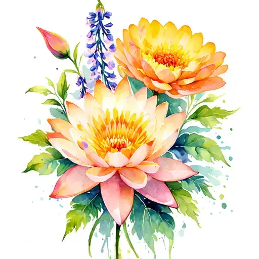 386+ Water Lily And Marigold Tattoo Ideas in 2025 - BlackInk AI