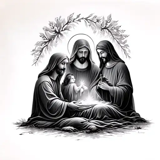 6819+ Nativity Tattoo Ideas - BlackInk AI