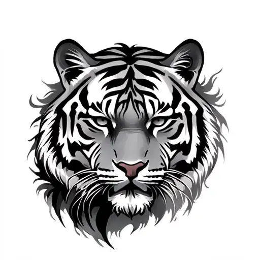 214+ Half Tiger Face Tattoo Ideas in 2025 - BlackInk AI