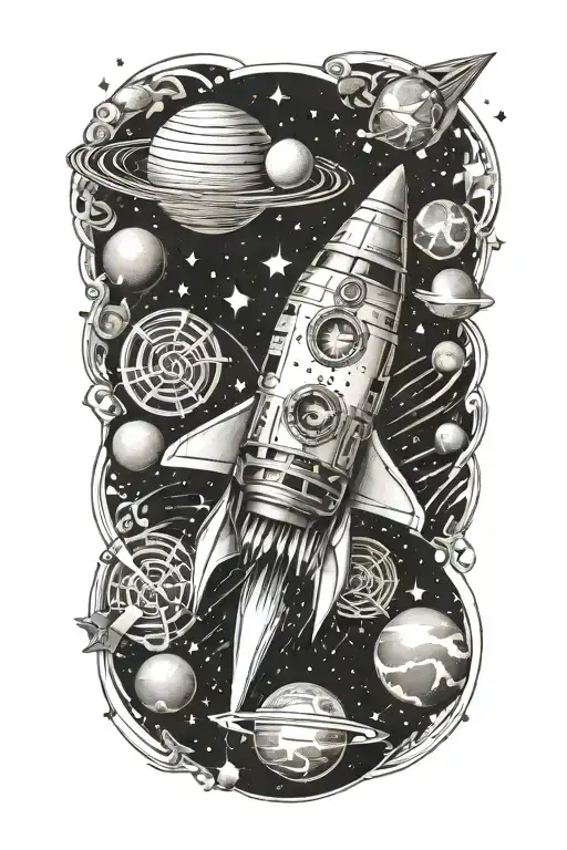 2261+ Rocket Tattoo Ideas - BlackInk AI